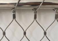 China Lightweight Ferrule Type Stainless Steel Wire Rope Mesh 1.0-5.0mm Cable 20-200mm Opening for sale