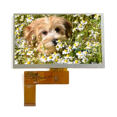 China 7 Inch 700 Nits High Brightness LCD Display 800x480 TN TFT LCD Screen Optional Touch Panel for sale